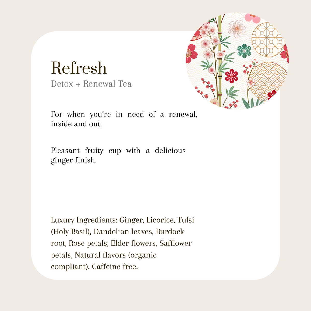 Refresh - Detox + Renewal Tea – Nashville Tea Co